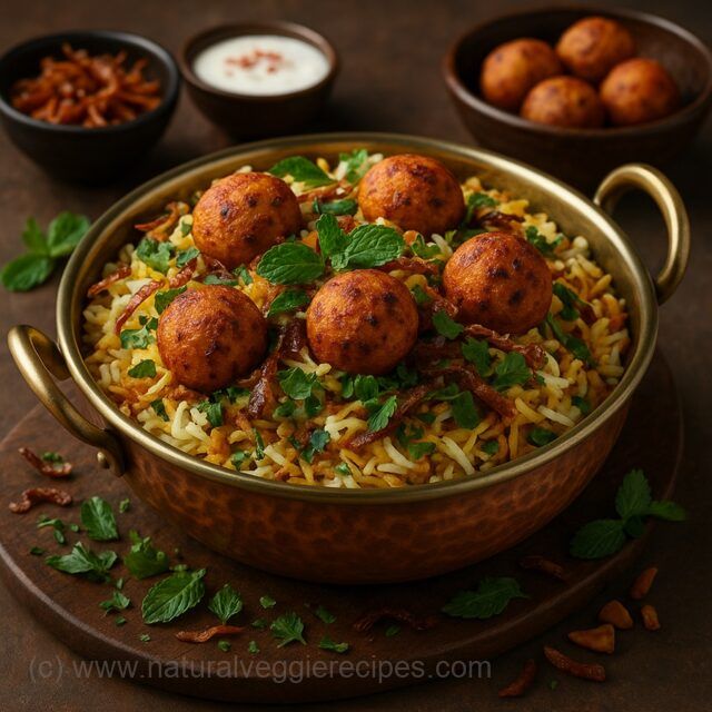 Veg Kofta Biriyani: Irresistible Dum-Style Vegetable & Paneer Kofta ...